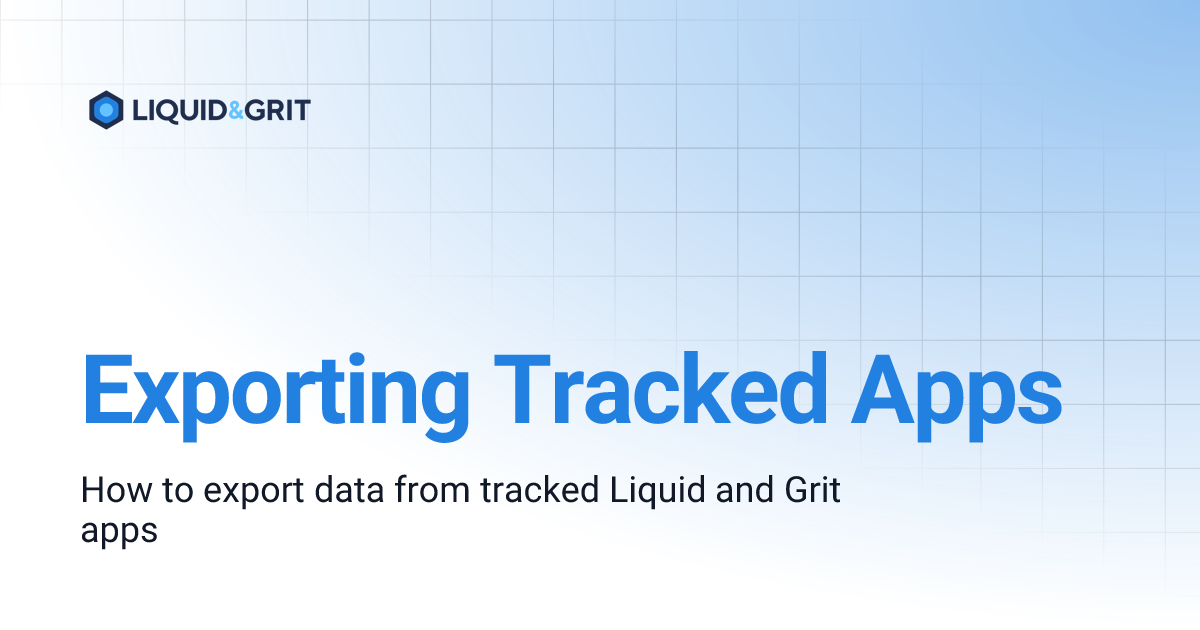 Exporting Tracked Apps | Member FAQ